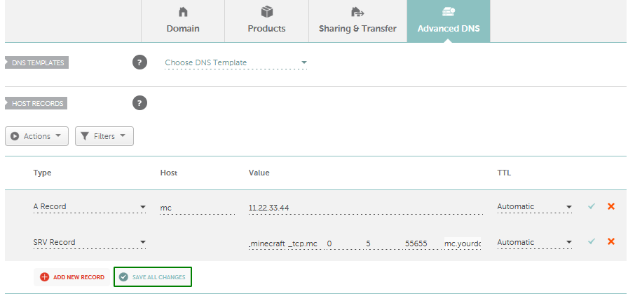 How can I link my domain name to a Minecraft server - Domains ...