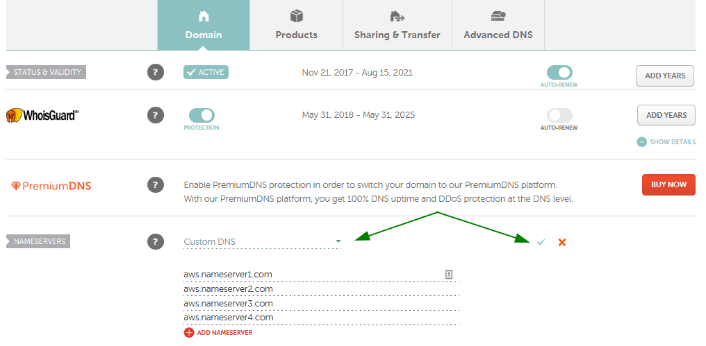 How do I link my domain to Amazon Web Services? - Domains - Namecheap.com