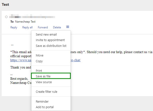 How to get email headers - Hosting - Namecheap.com