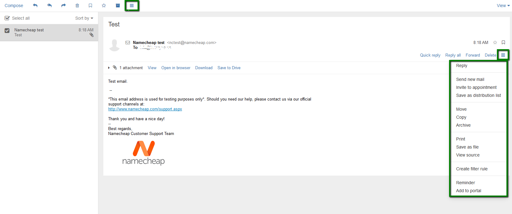 Namecheap Private Email Webmail Features - Email service - Namecheap.com