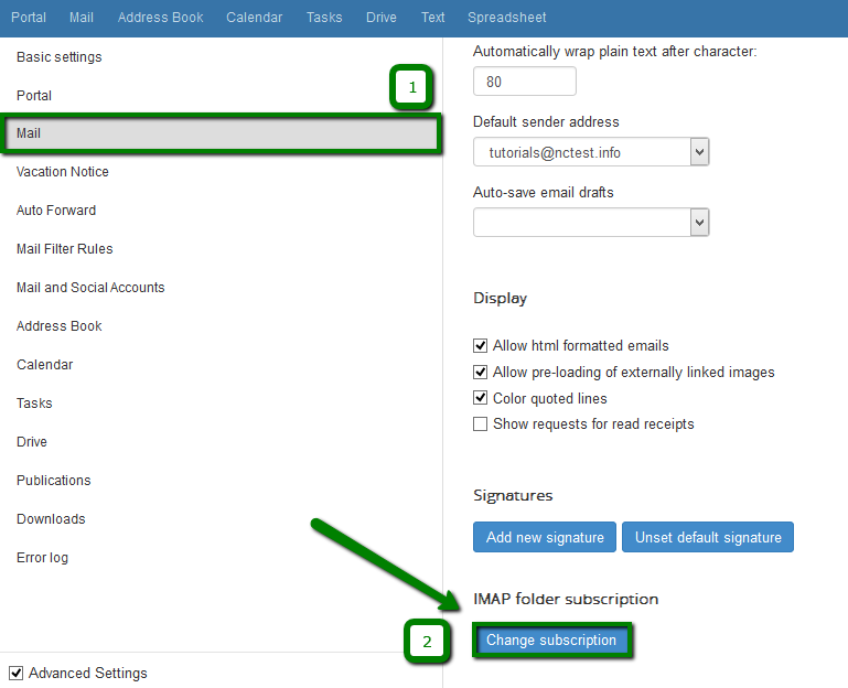 How to set up sharing and unified mail (Private Email: Webma